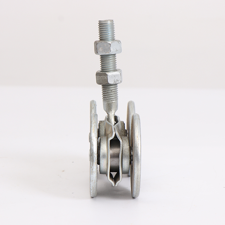 75mm Steel Rail Hanging Trolley Silver Sliding Track Roller from China ...