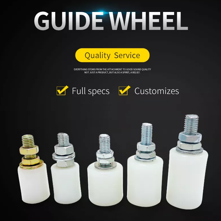 White Nylon Guide Roller Wheel Used for Automatic Cantilever Sliding ...